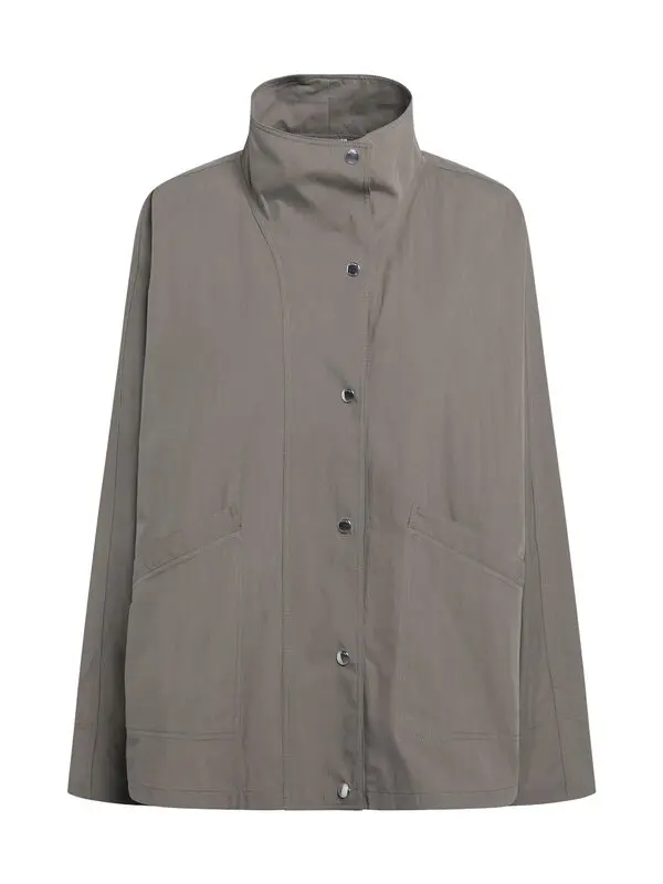 TOTEME Cotton Blend Windbreaker - Gray
