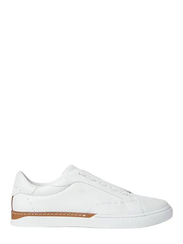 Fendi City Low-top Leather Sneakers - White