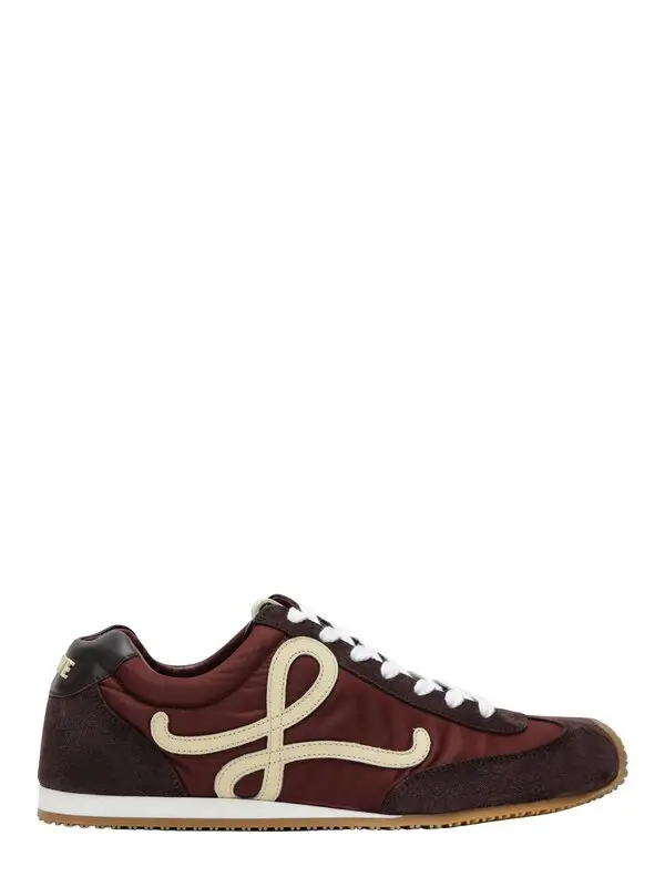Loewe Ballet Runner 2.0 Sneakers In Nylon And Suede - Red