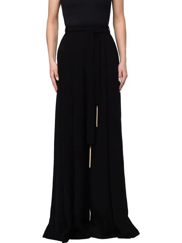 Max Mara Tailored Wide Leg Pants - Black