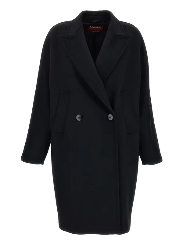 Max Mara Double Breasted Coat - Black