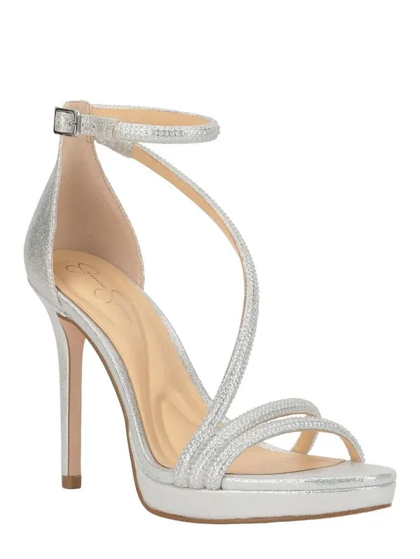 Jessica Simpson Noralina Ankle Strap Sandal - Silver
