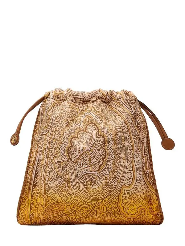 Etro Small Paisley Clutch - Beige