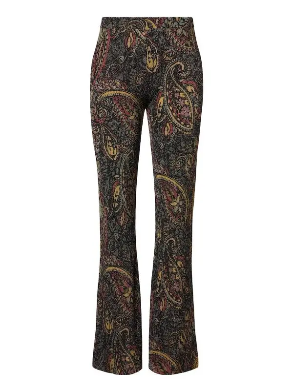 Etro Paisley Jacquard Flared Pants - Multicoloured