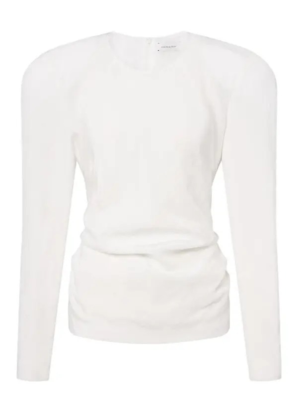 Magda Butrym Draped Top - White