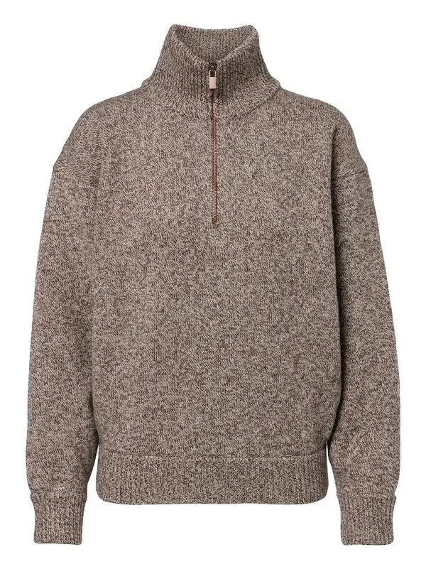Magda Butrym Wool Sweater With Knotted Detail - Brown