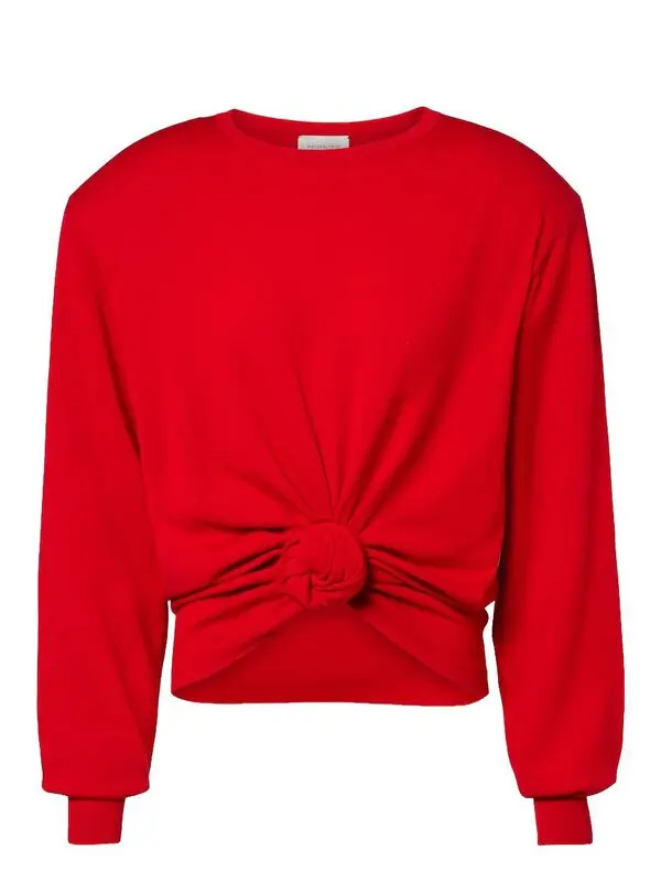 Magda Butrym Wool Sweater With Knot Detail - Red