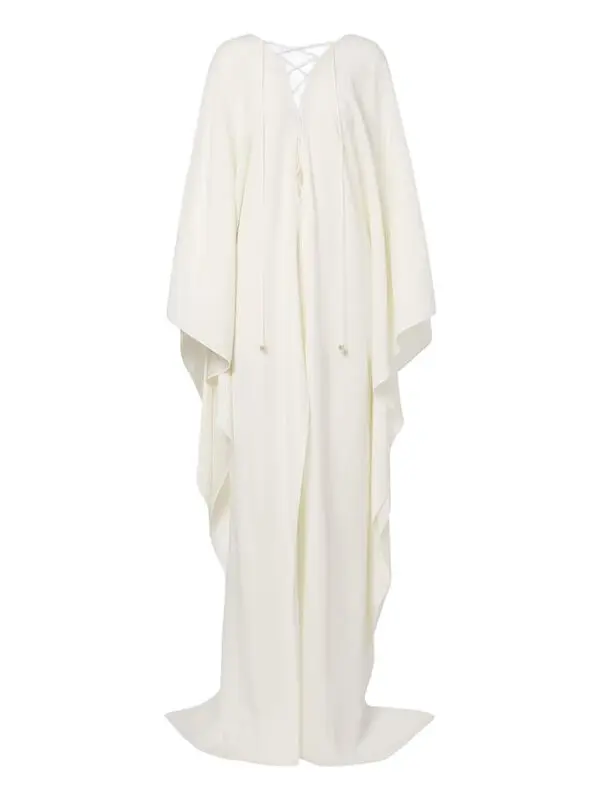 TALLER MARMO Sahara Crepe Cady Kaftan - White