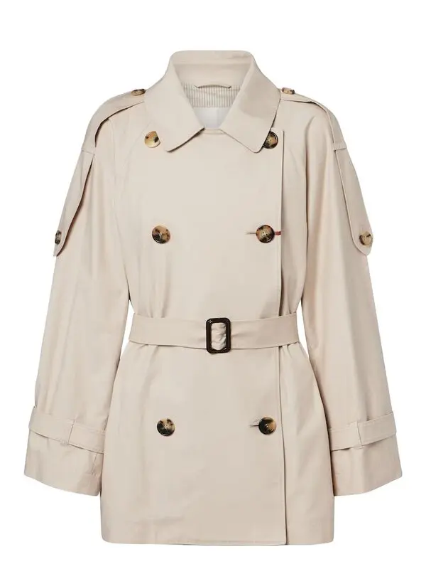 Max Mara Cotton-blend Twill Jacket - Beige