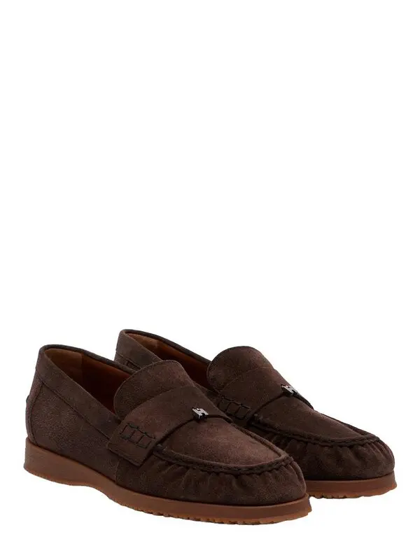 Hogan Suede Loafers - Brown