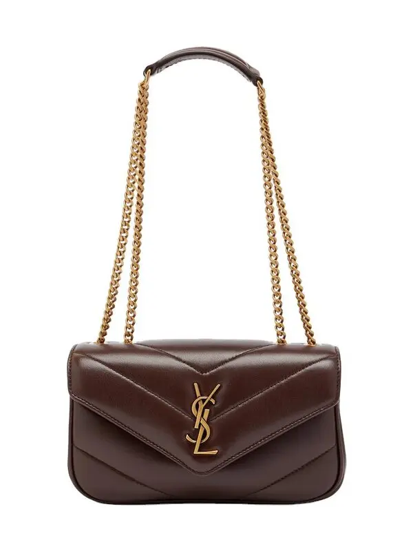 Saint Laurent Loulou Mini Shoulder Bag - Brown