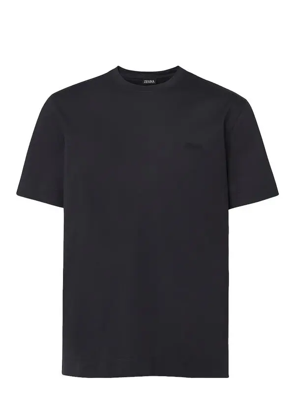 Zegna Cotton Jersey T-shirt - Blue