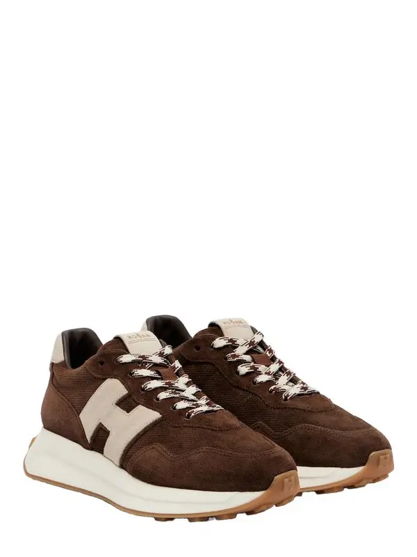 Hogan H641 Suede Sneakers - Brown