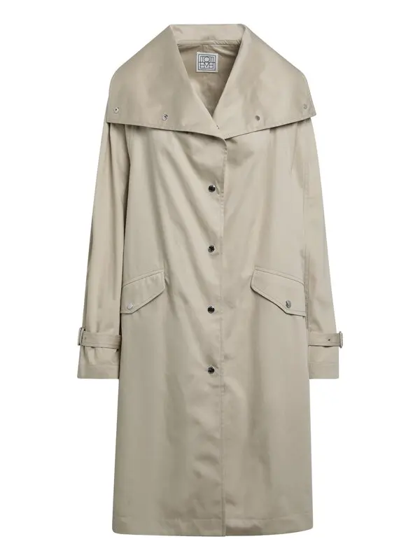 TOTEME Oversize Cotton Trench Coat - Cream