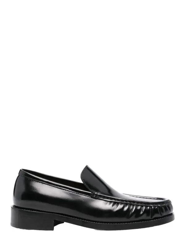 Acne Studios Black Calf Leather Loafers - Multicolor
