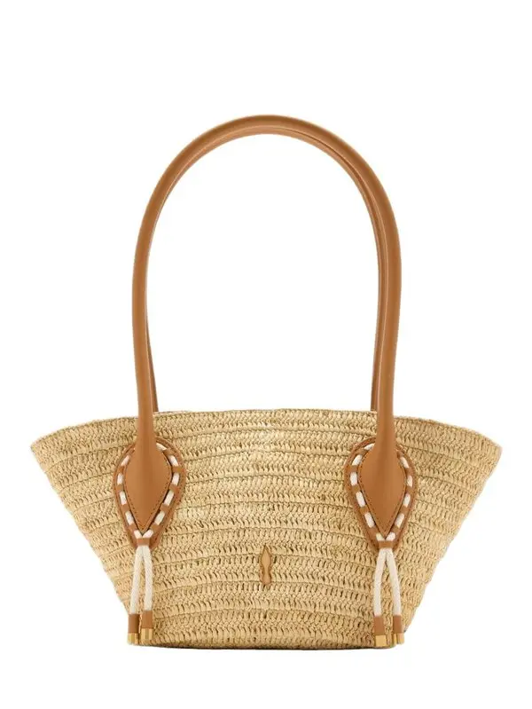 CHRISTIAN LOUBOUTIN Venus Mini Raffia Tote - Multicolor