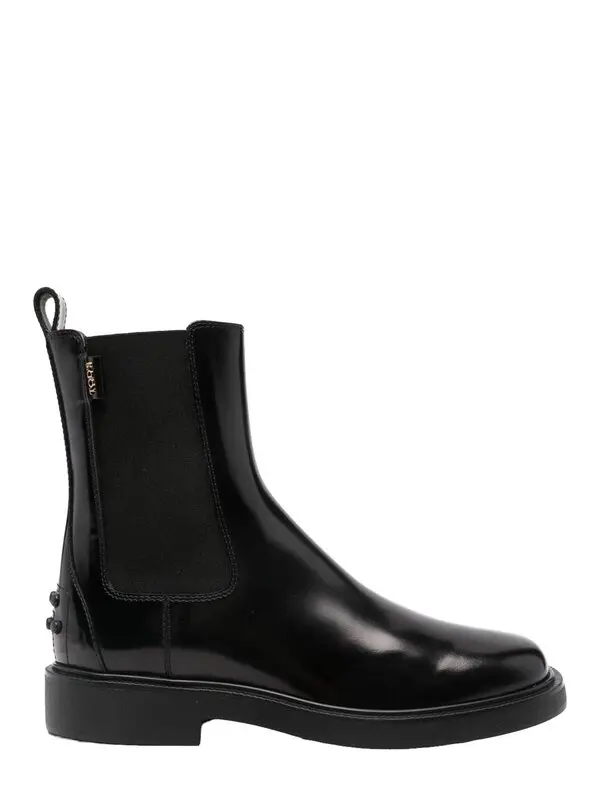 TOD'S Black Calf Leather Chelsea Boots - Multicolor