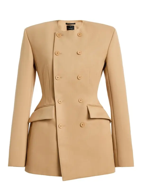 Wardrobe.NYC Sculpted Blazer Dress - Neutral