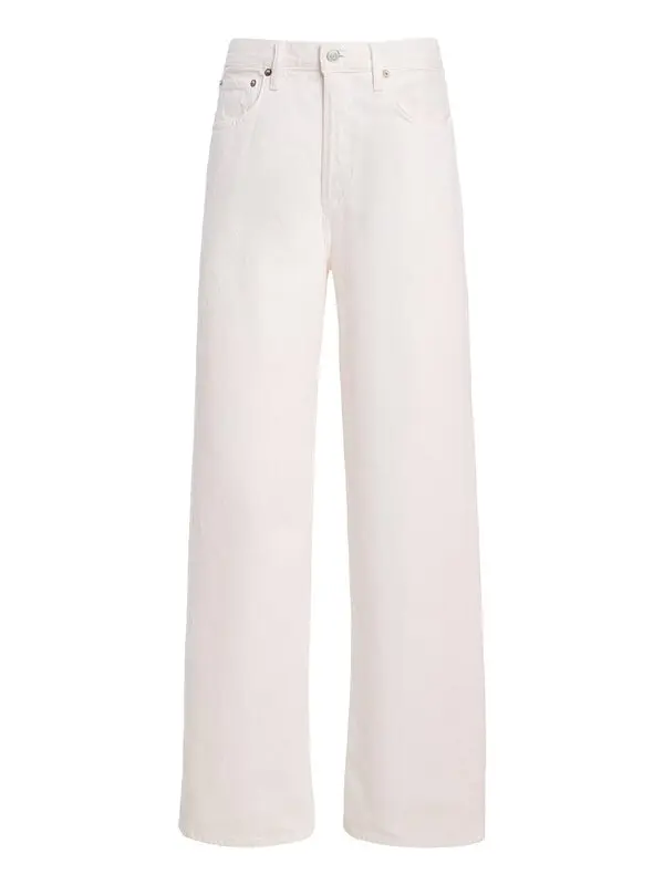 AGOLDE Ren Rigid Mid-rise Straight-leg Jeans - White