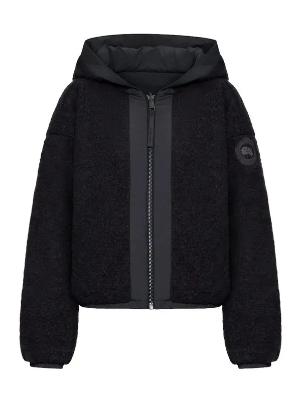 Canada Goose Alberni Reversible Fleece Bomber Jacket - Black