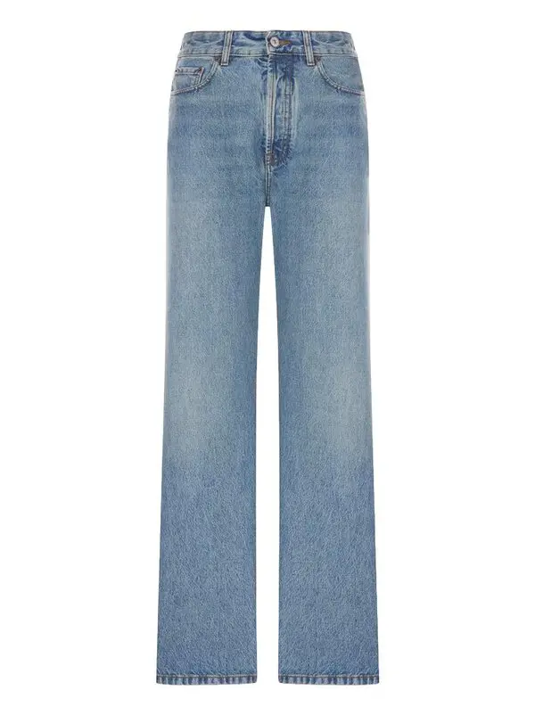 Miu Miu Five Pocket Straight Leg Jeans - Multicolor