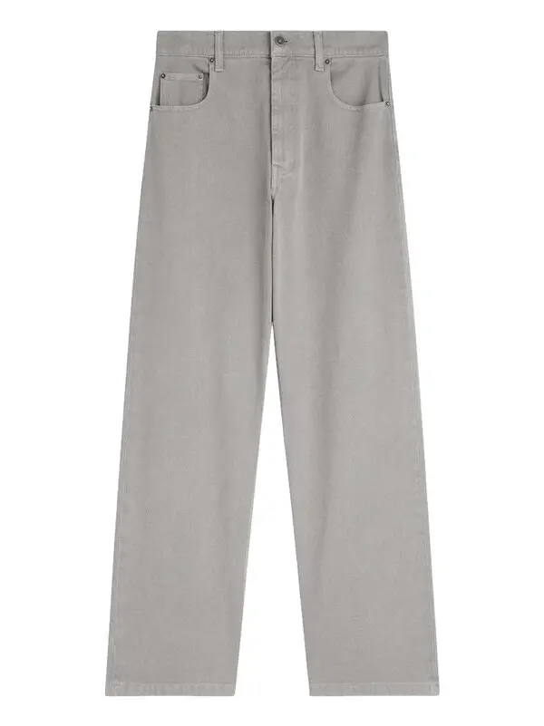 Phoebe Philo Ash Grey Cotton Zip-fly Jeans - Gray