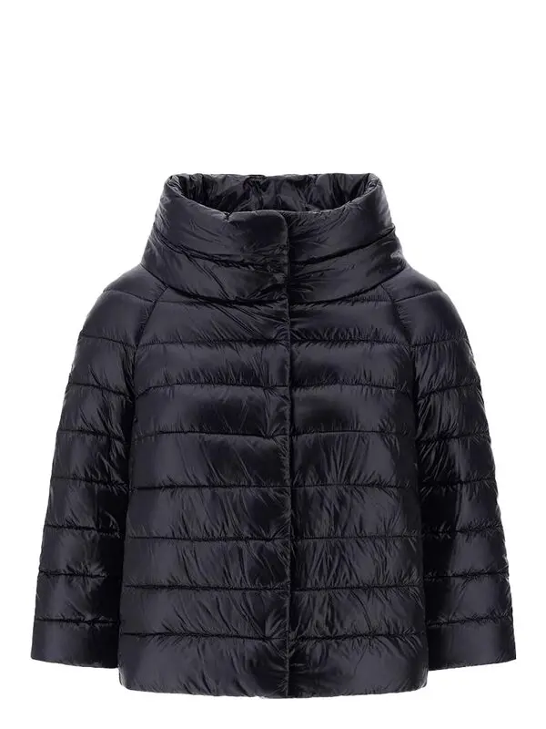 Herno Sofia Mini Hood Ultralight Nylon Jacket - Black