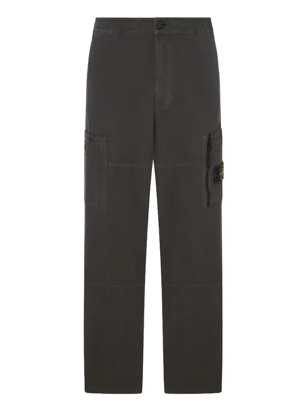 Stone Island Cotton Ripstop Cargo Trousers - Multicolor