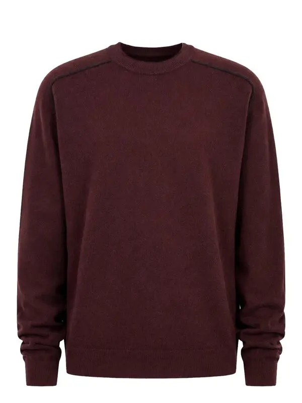 MAISON MARGIELA Virgin Wool Crewneck Sweater - Red
