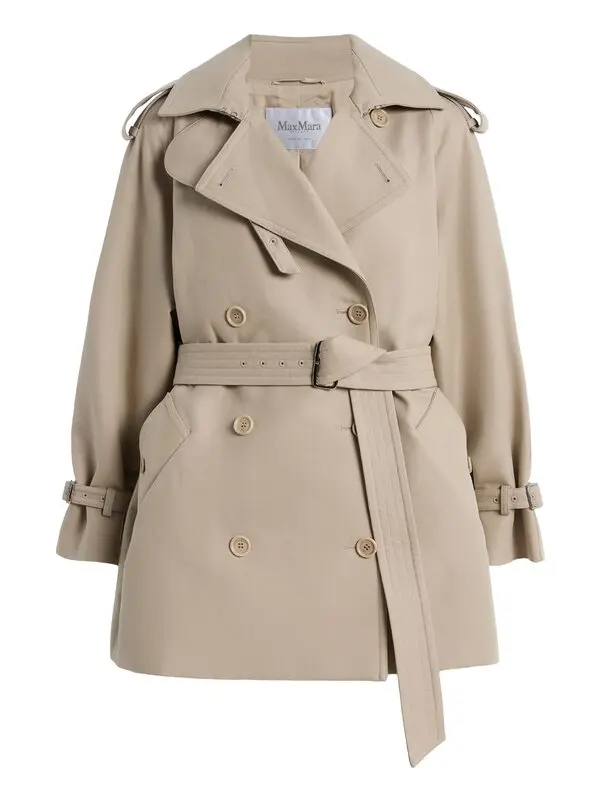 Max Mara Cotton Trench Coat - Neutral