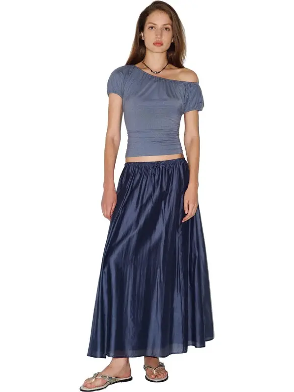 REFORMATION Sabrina Knit Top - Grey