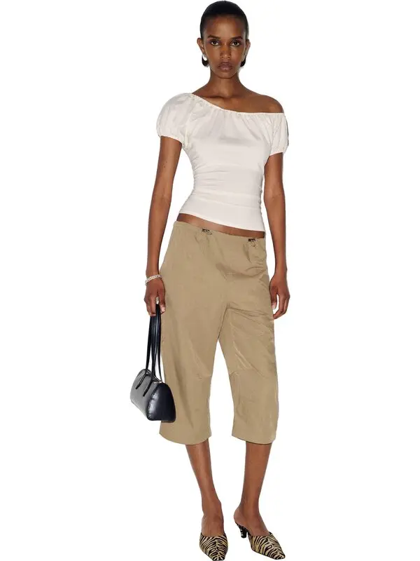 REFORMATION Sabrina Knit Top - Ivory