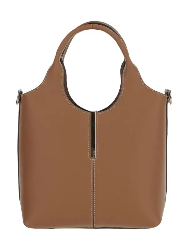 TOD'S Smooth Calf Leather Handbag - Brown