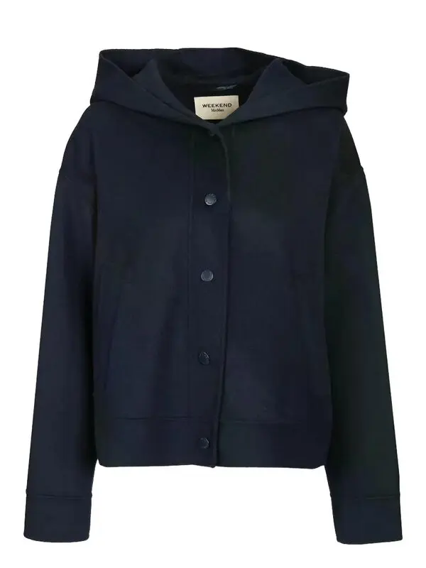 Max Mara Hooded Double-wool Jacket - Blue