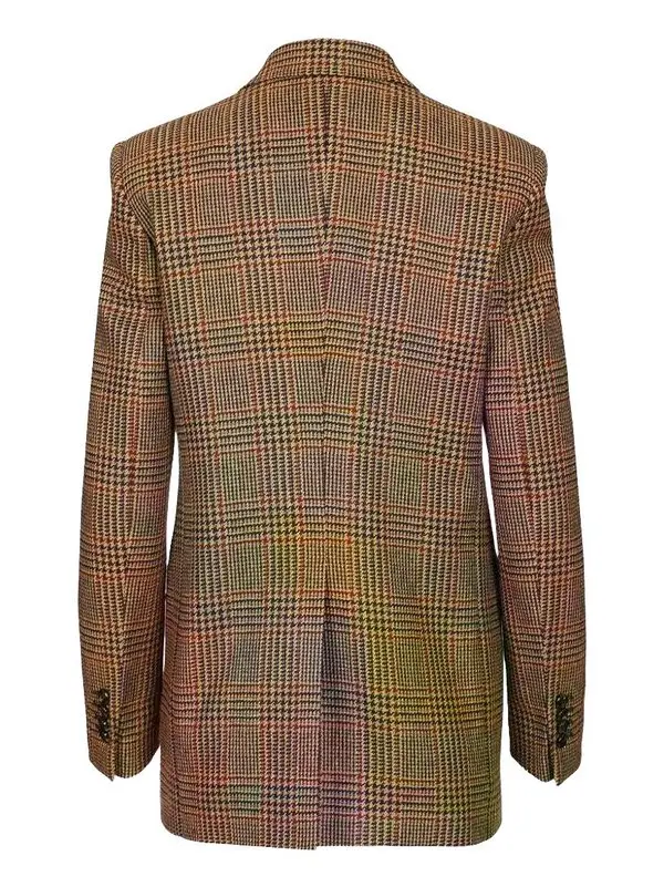 Tagliatore Jasmine Prince Of Wales Double-breasted Jacket - Brown