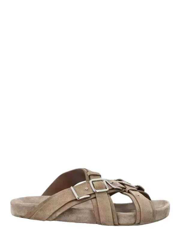 Loewe Buckle-detail Fussbett Sandals - Neutrals