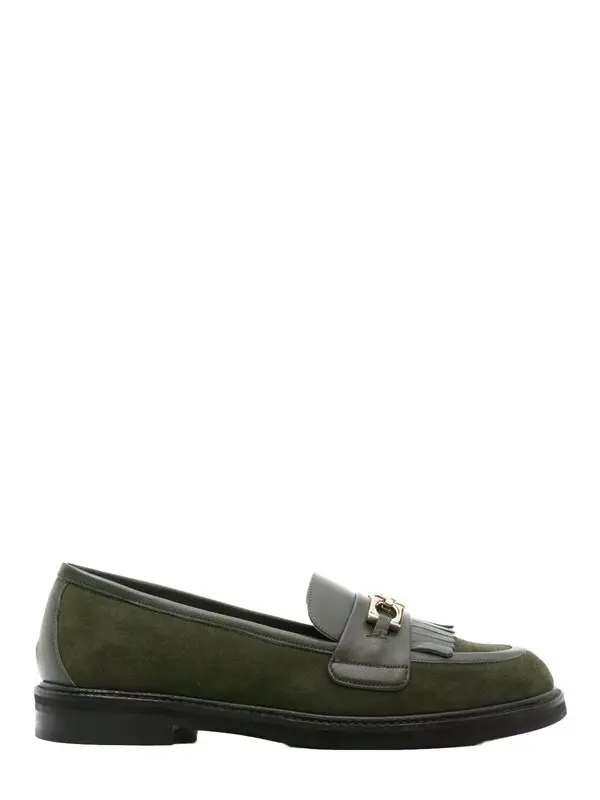 Roberto Festa Tassel-trimmed Suede Loafers - Green