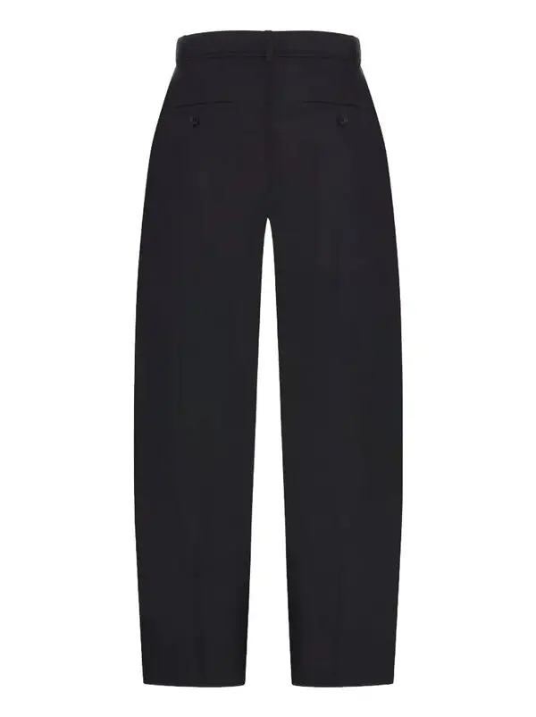 Sacai Belted Straight-leg Trousers - Black