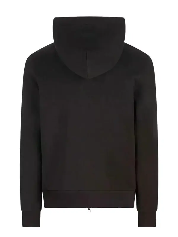 Moncler Logo-patch Zip-up Hoodie - Black