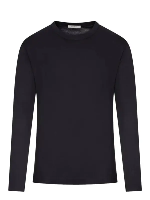 LEMAIRE Cotton Long-sleeve Sweater - Black