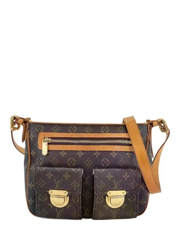 LOUIS VUITTON Monogram Hudson Gm Shoulder Bag - Brown