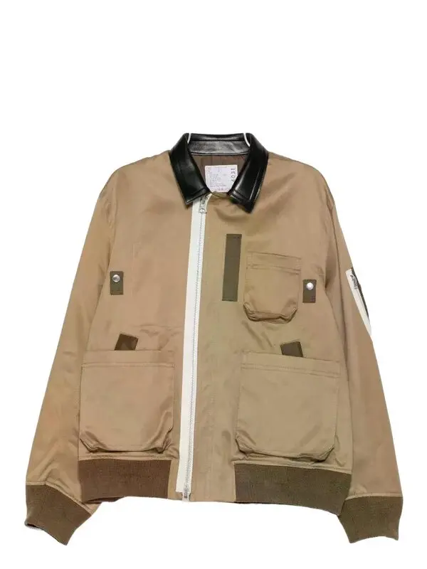 Sacai Cotton Chino Blouson - Neutrals