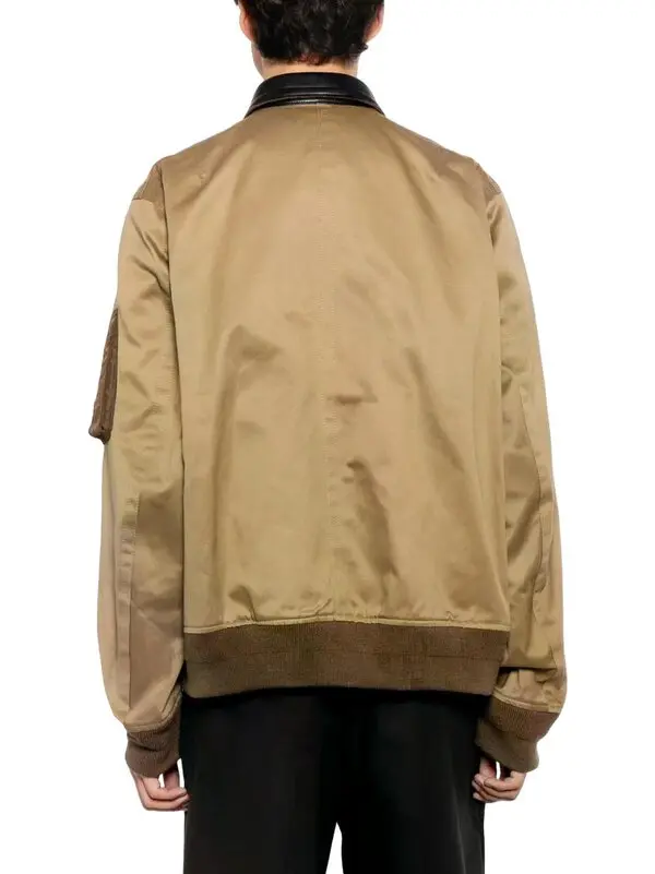 Sacai Cotton Chino Blouson - Neutrals