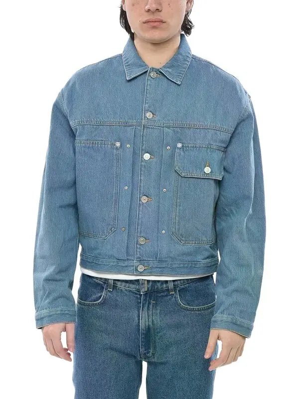 Givenchy Long-sleeved Denim Jacket - Blue