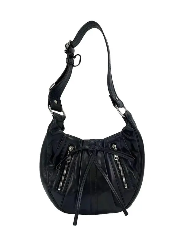Saint Laurent Pleated Shoulder Bag - Black