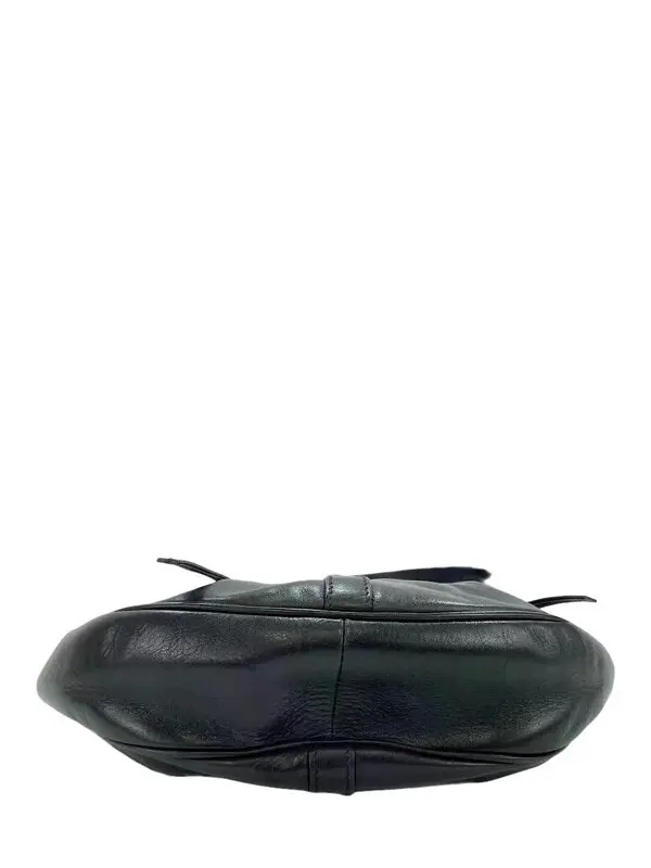 Saint Laurent Pleated Shoulder Bag - Black