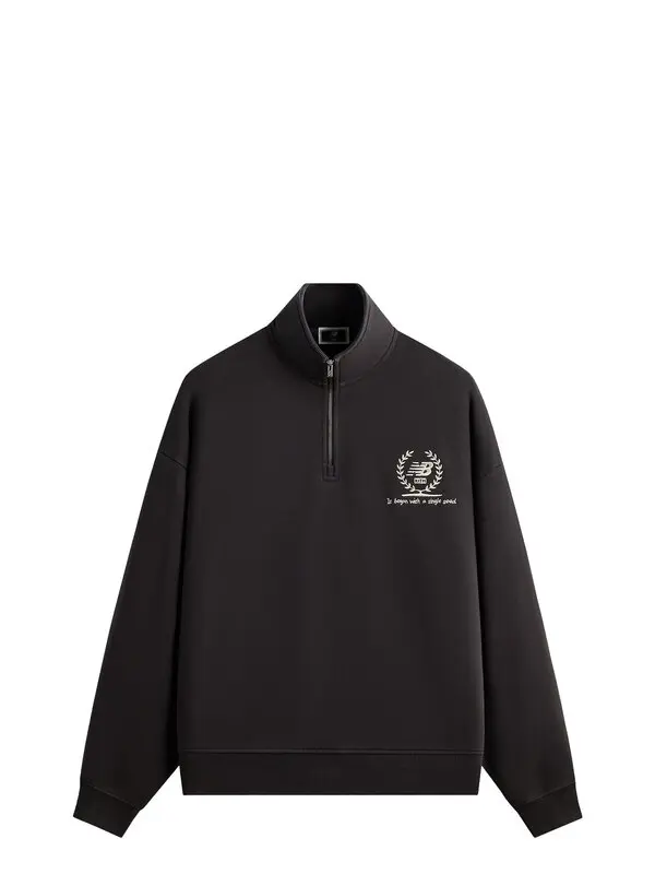 Kith X New Balance Nelson Quarter Zip 'nightfall - Black
