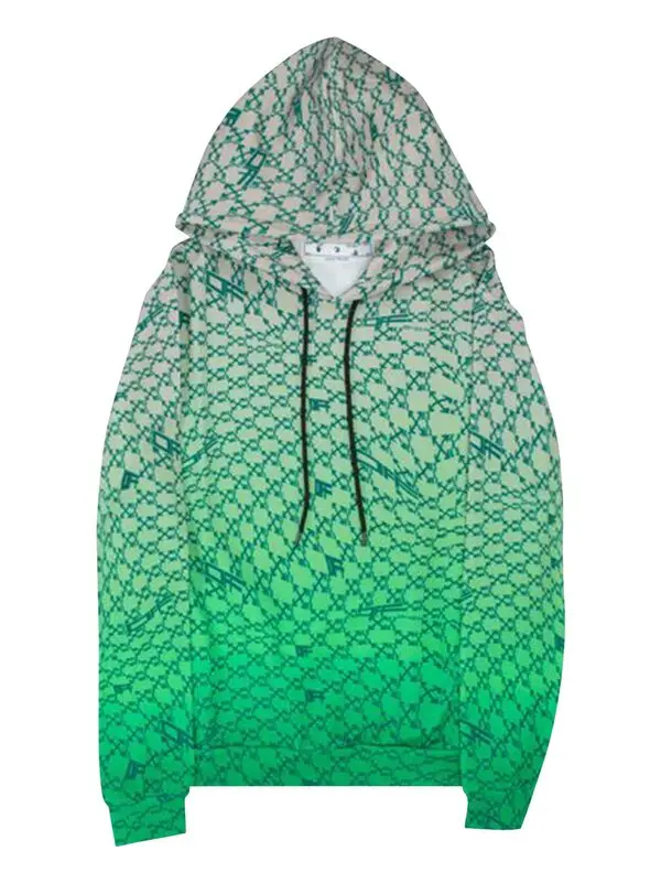 Off-White Allover Sport Hoodie - Green