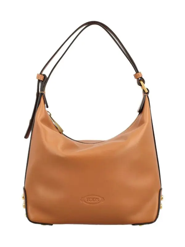 TOD'S Mini Bag Metal Dots In Pelle - Brown