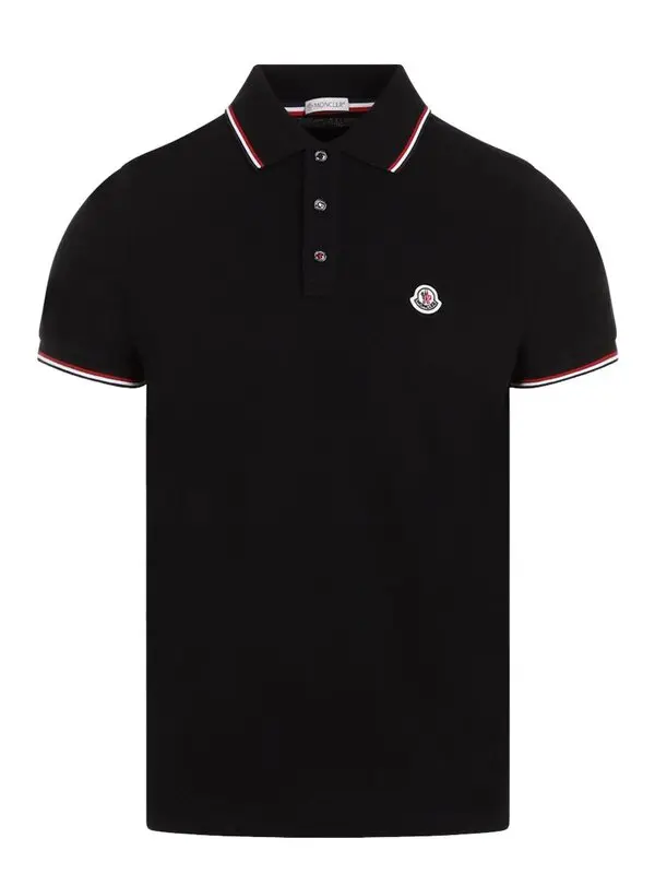 Moncler Ss Polo T-shirt - Black